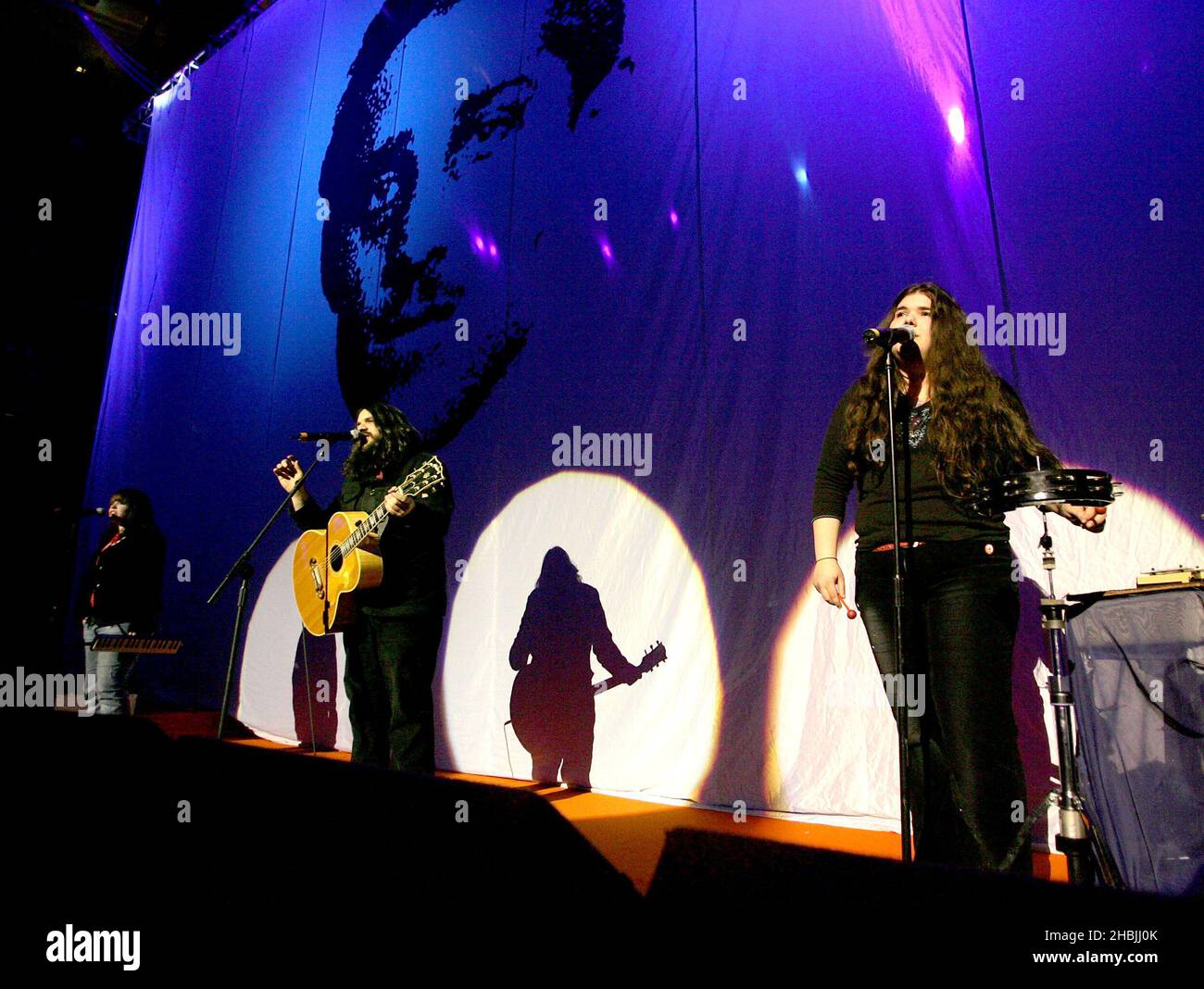 Magic Numbers perform on stage at the the Teenage Cancer Trust, at the ...