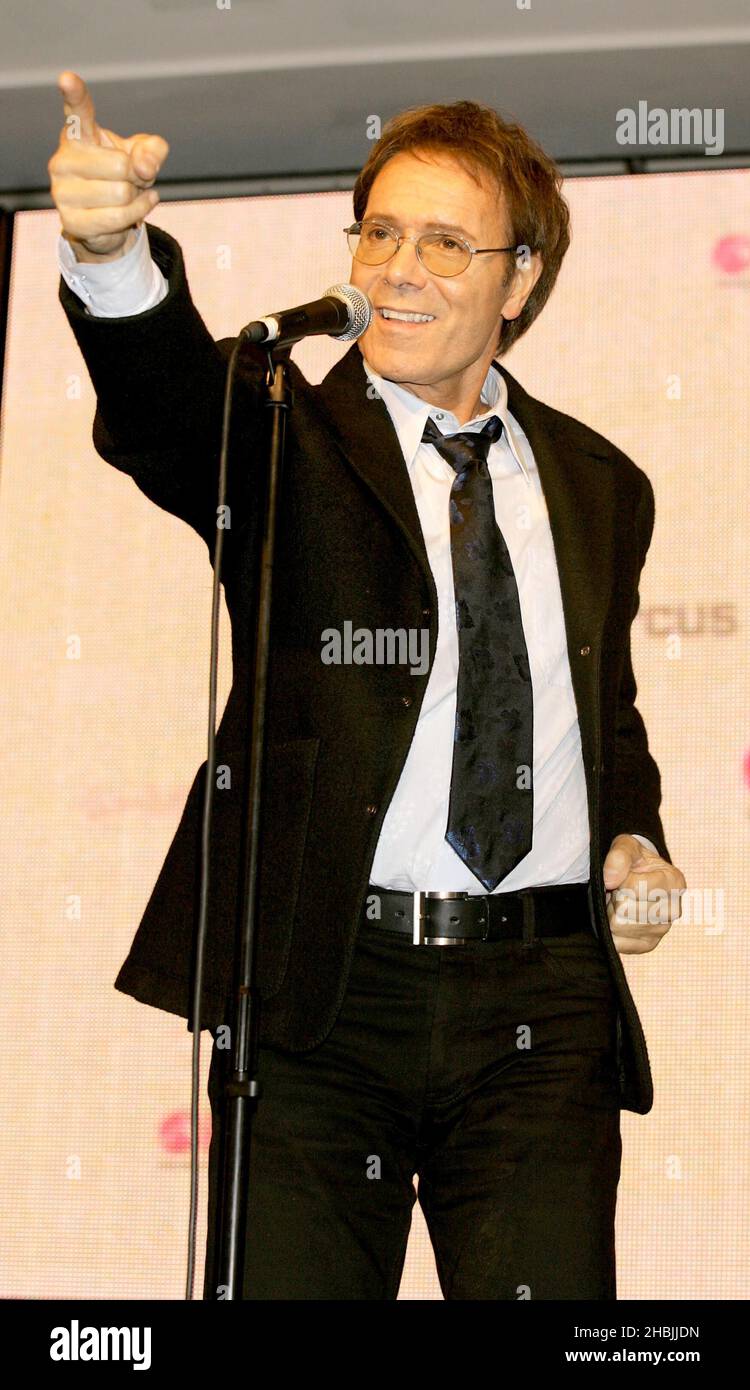 Sir Cliff Richard performs live and signs copies of his new single ...