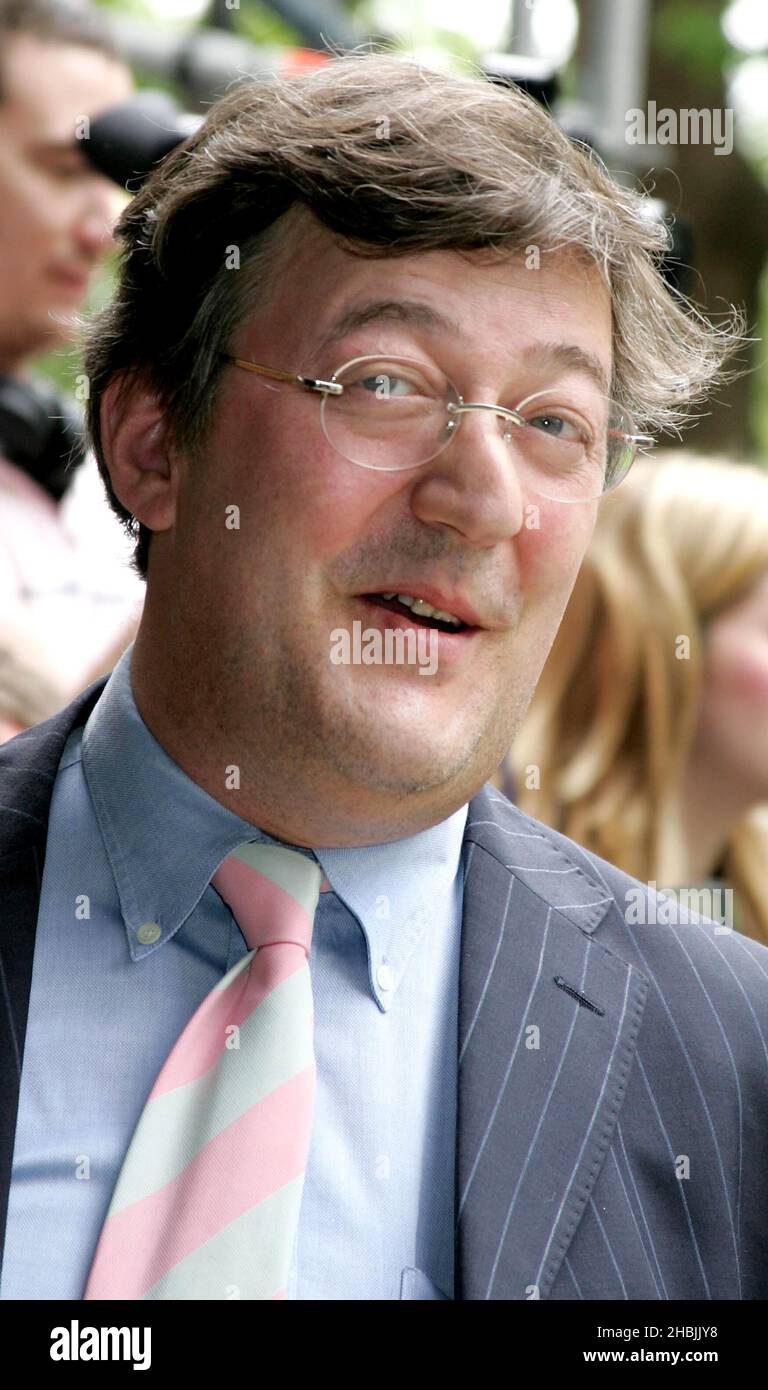 Stephen Fry arrives at the Ivor Novello Awards at the Grosvenor House ...