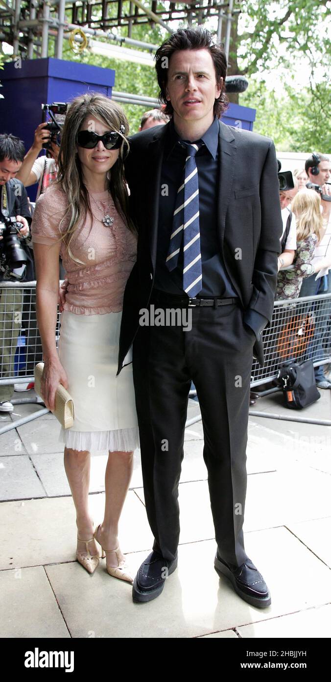 John Taylor of Duran Duran and partner arrive at the Ivor Novello ...