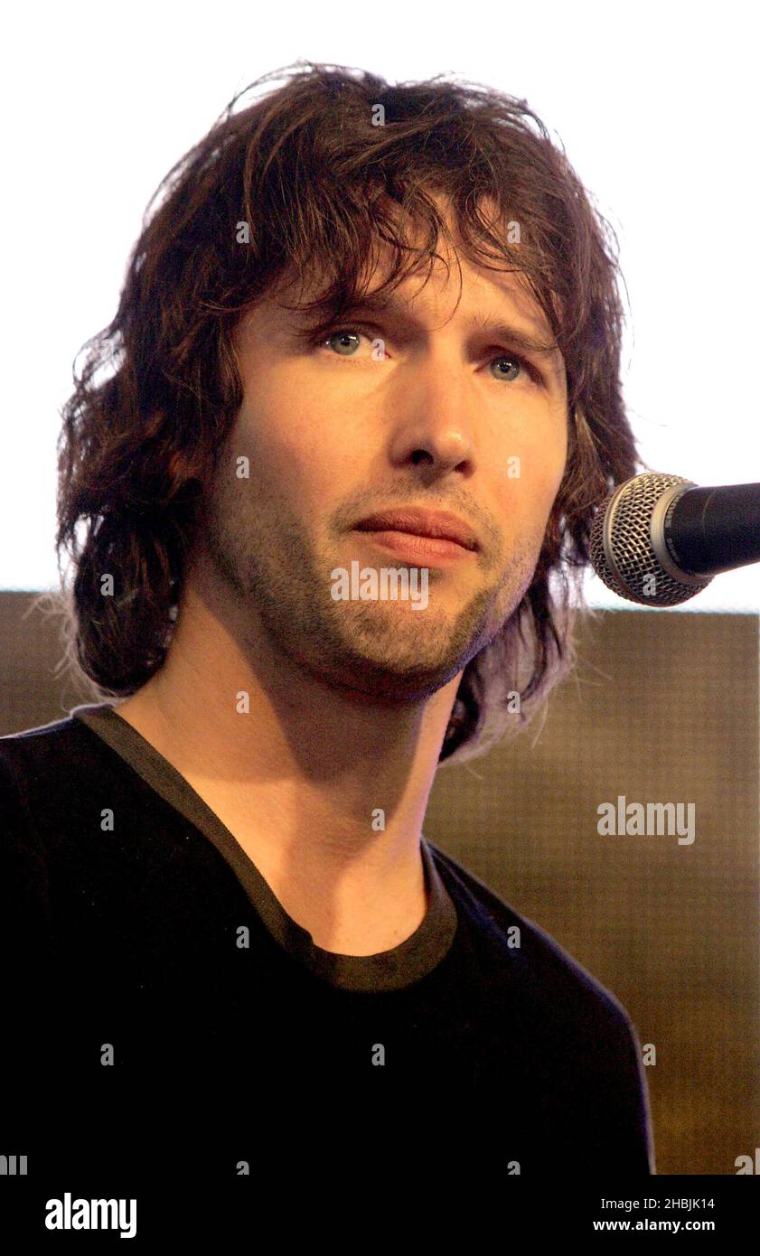 James Blunt Hotly tipped Brit singer-songwriter performs live and signs ...