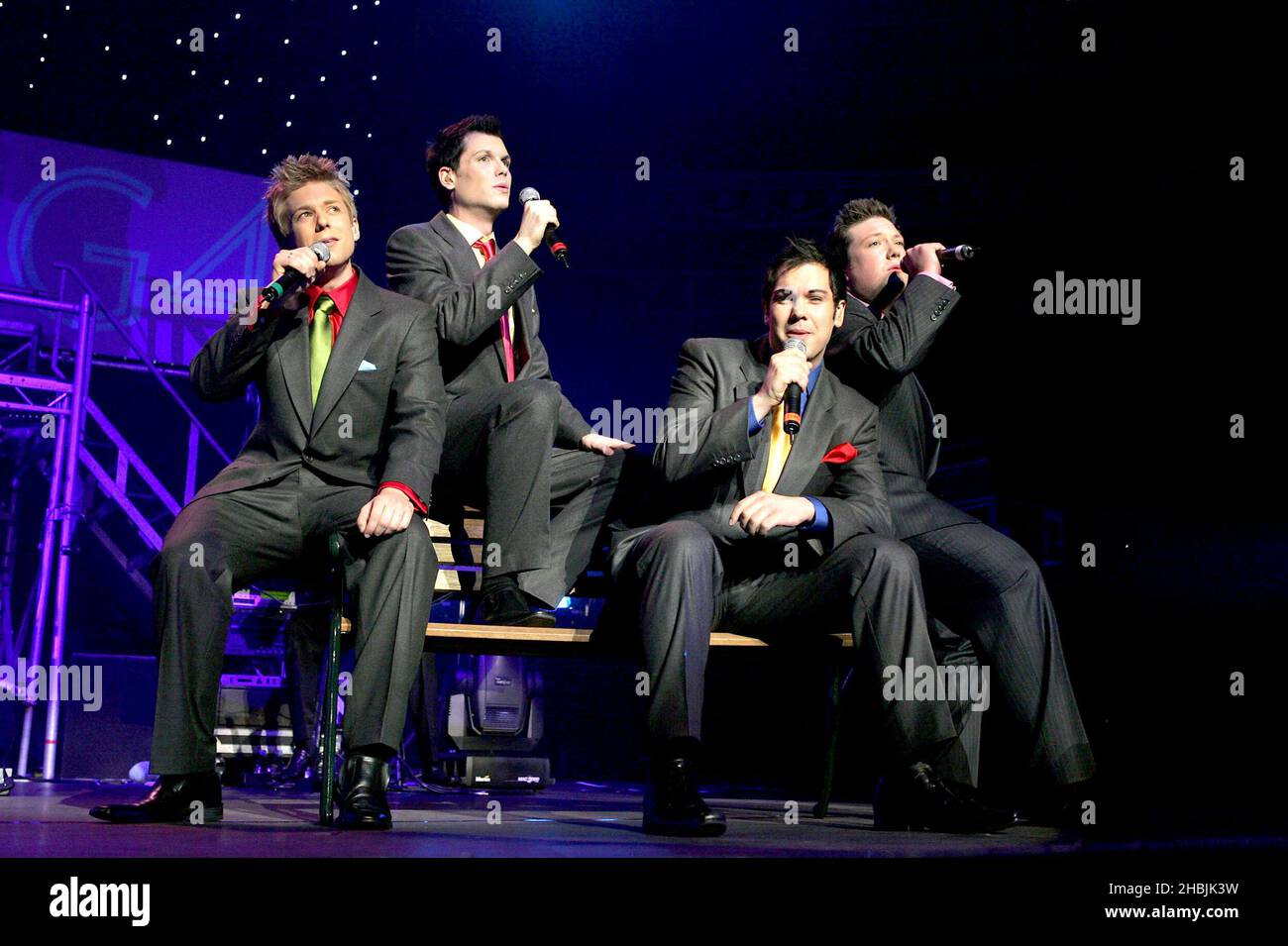 Jonathon Ansell; Mike Christie; Ben Thappa and Matt Stiff of operatic ...