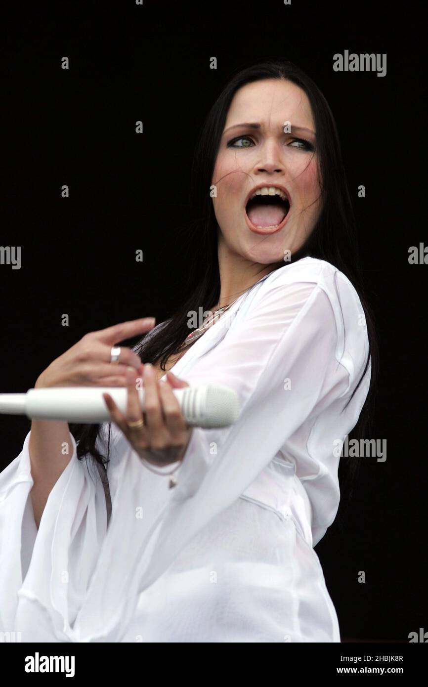 Tarja Turnen of Nightwish performs on stage on at the third and final ...