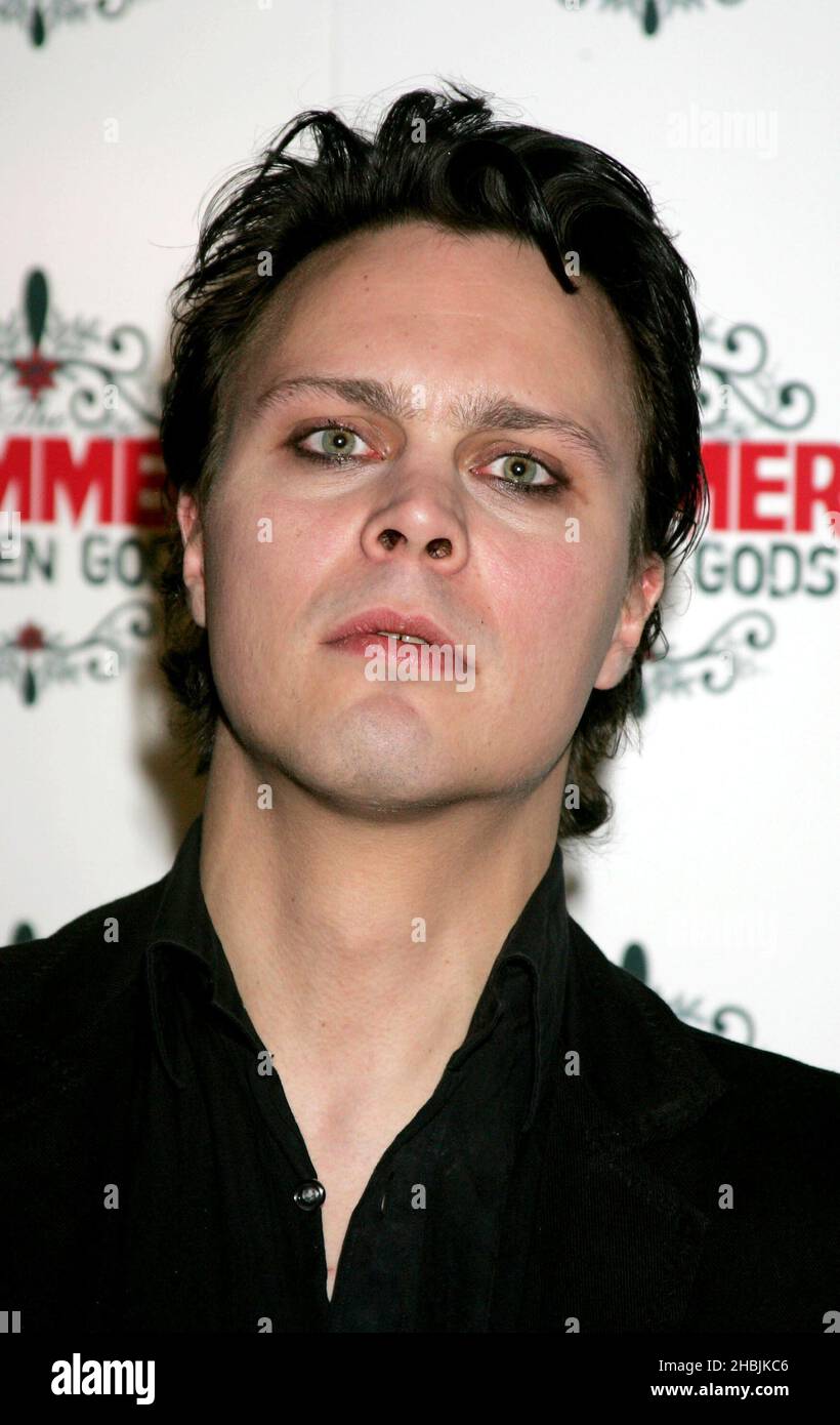 Ville Valo of Him wins Icon Award and poses in the awards room at The ...