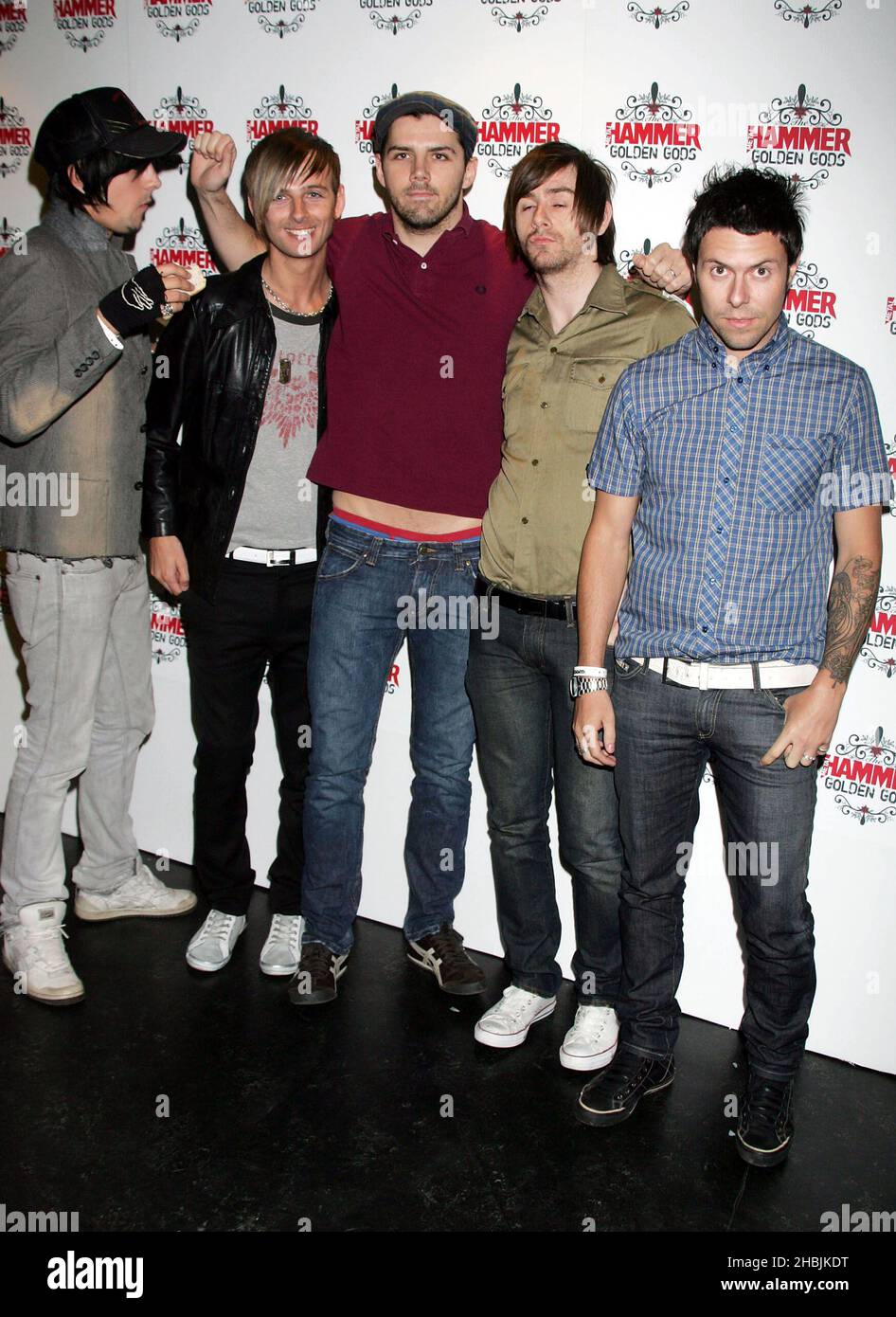 Lost Prophets pose at arrivals at The Metal Hammer Golden Gods Awards ...