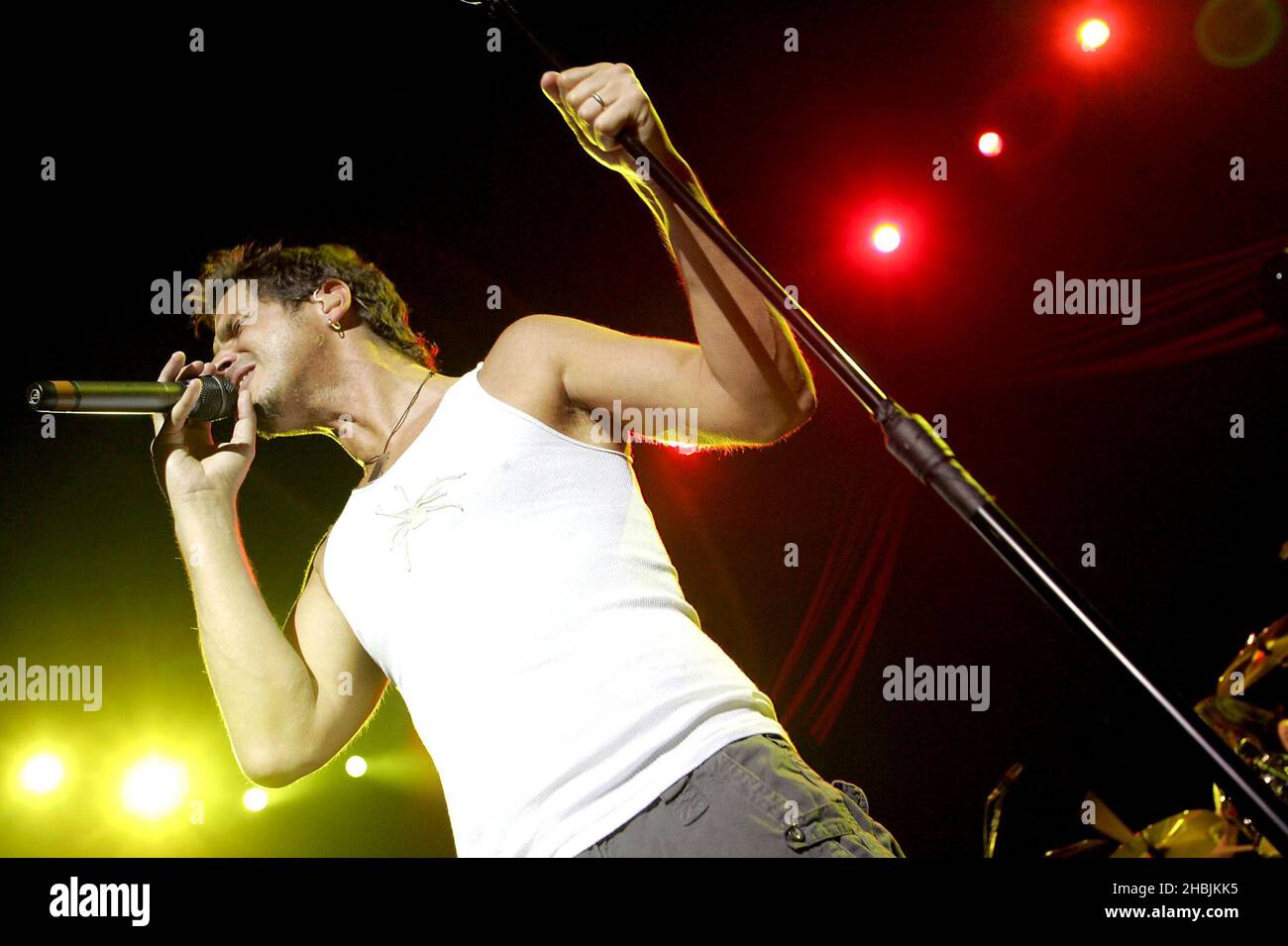 Chris Cornell of US rock group Audioslave performs at London concert ...