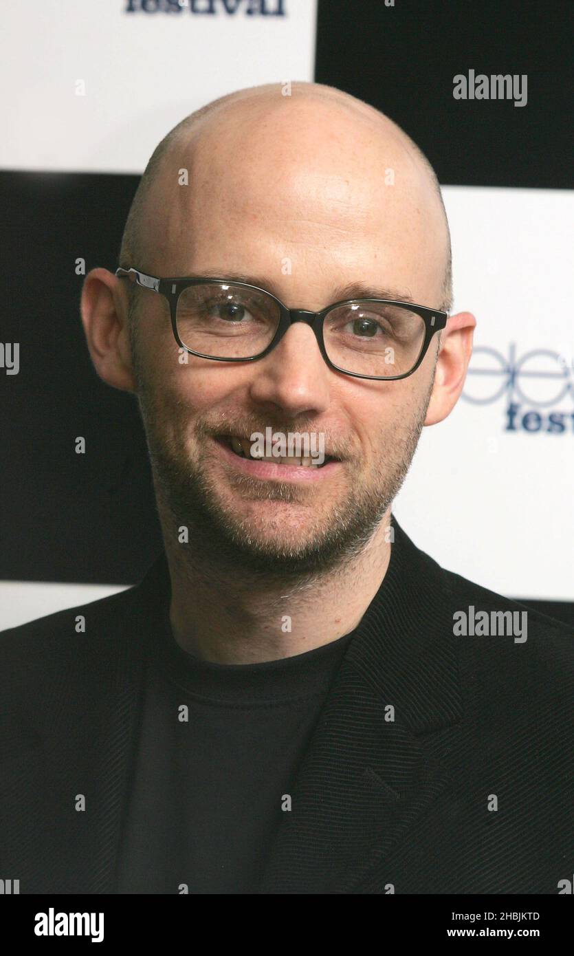 Moby poses backstage at the 02 Wirelss Festival in Hyde Park on June 24 ...