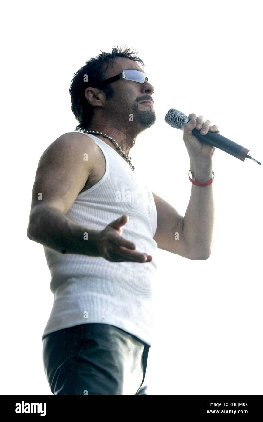 Paul Rogers of Queen performs live on stage at Hyde Park in London ...