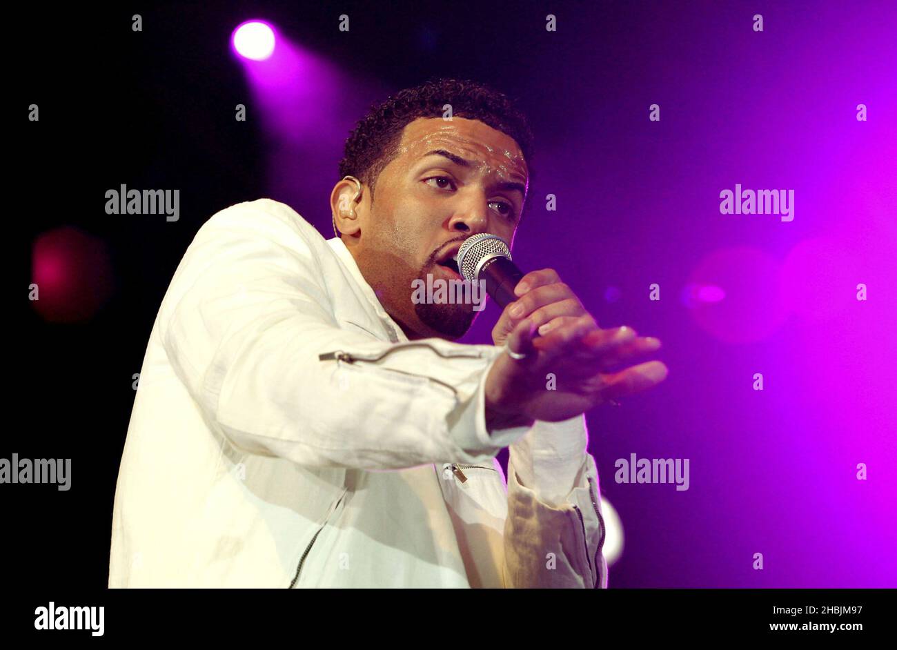 Singer Craig David performs on stage at Somerset House in London. The ...