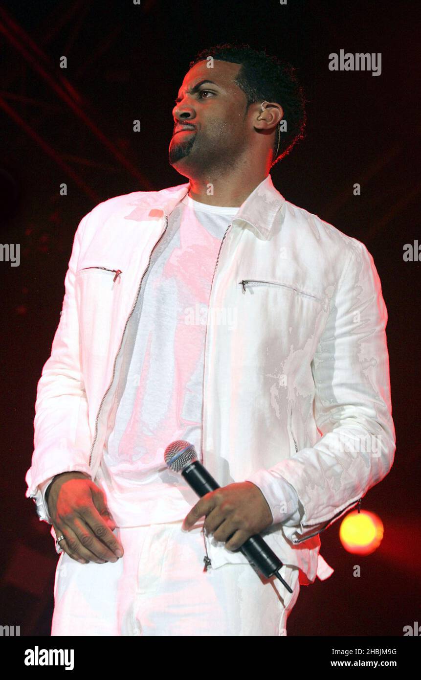 Singer Craig David performs on stage at Somerset House in London. The ...