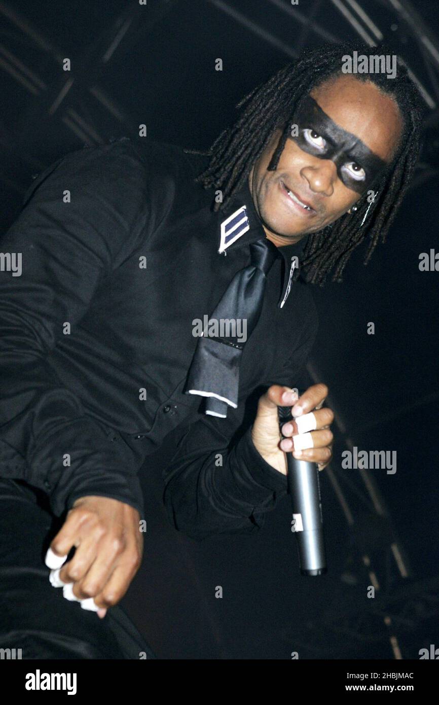 Maxim Reality of The Prodigy performs on stage as part of The Grolsch ...