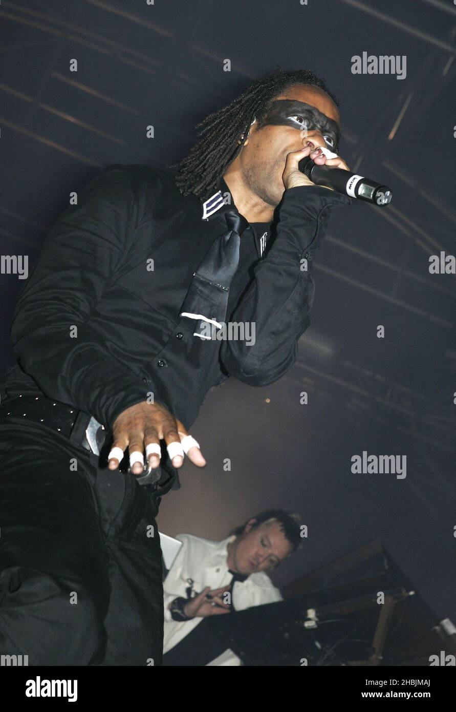 Maxim Reality of The Prodigy performs on stage as part of The Grolsch ...