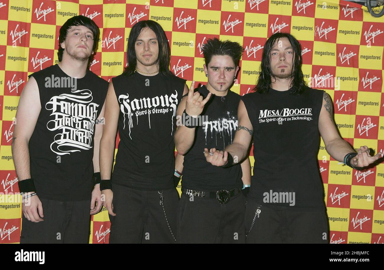 Michael Thomas; Matt Tuck;Jason James; Michael Padget of Bullet for my ...