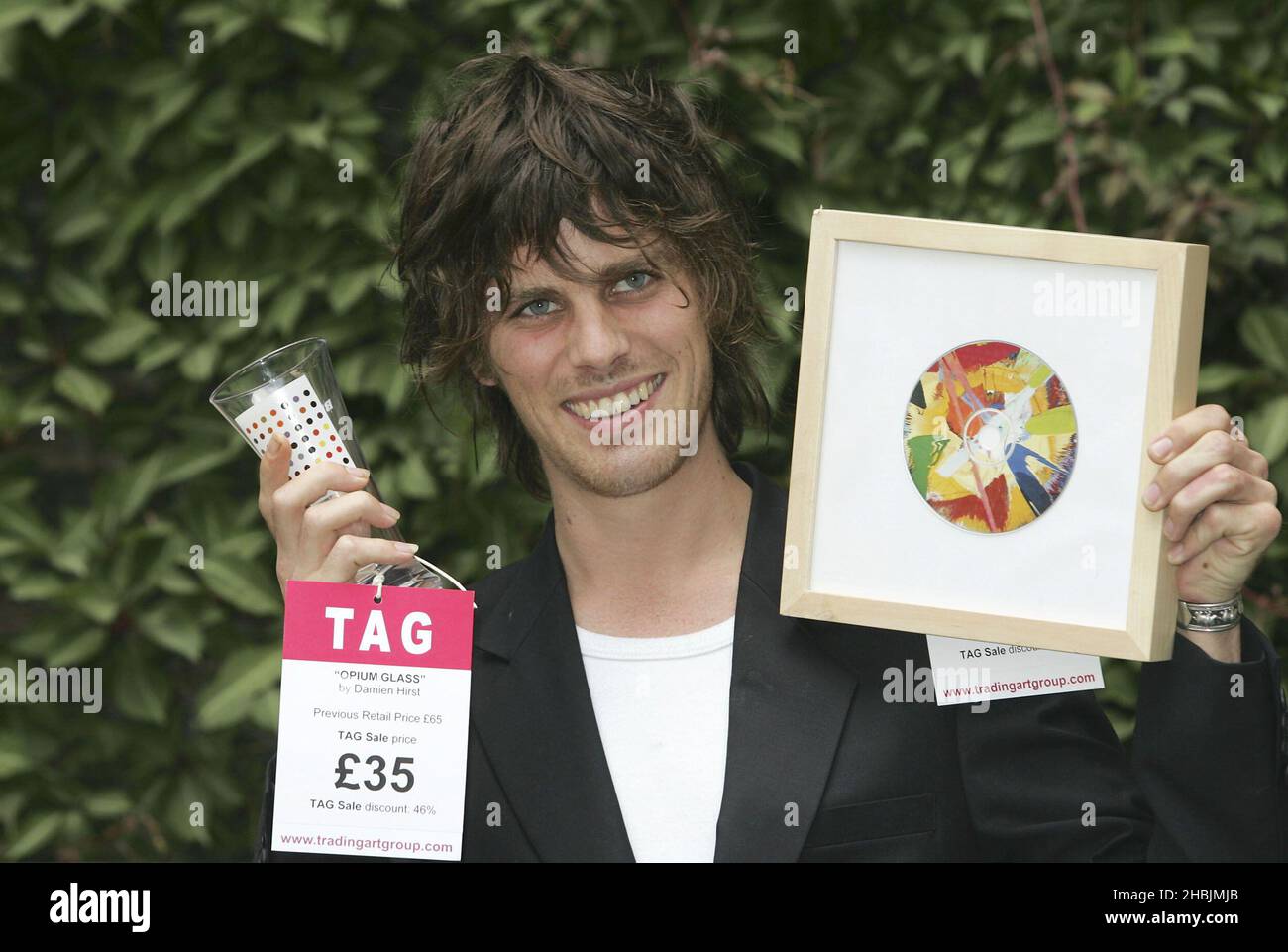 Jackson Scott poses with artwork going under the hammer in first ever Â ...