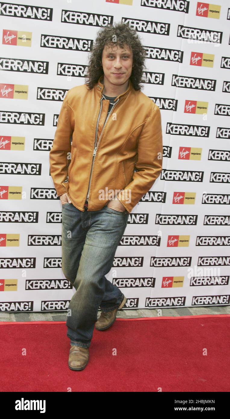 Stuart Cable ex Stereophonic drummer arrives at the Kerrang! Awards ...