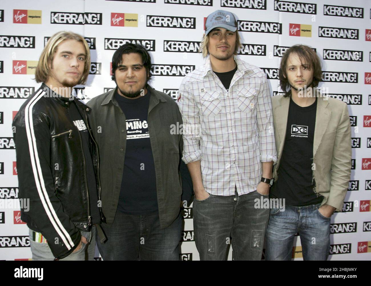 Charlie Simpson and his new group Fightstar arrives at the Kerrang ...