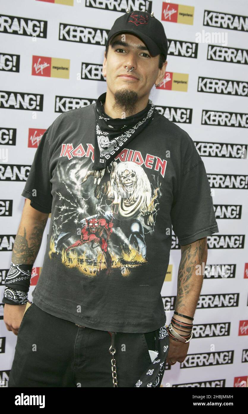 Robert Flynn of Machine Head arrives at the Kerrang! Awards 2005, at ...
