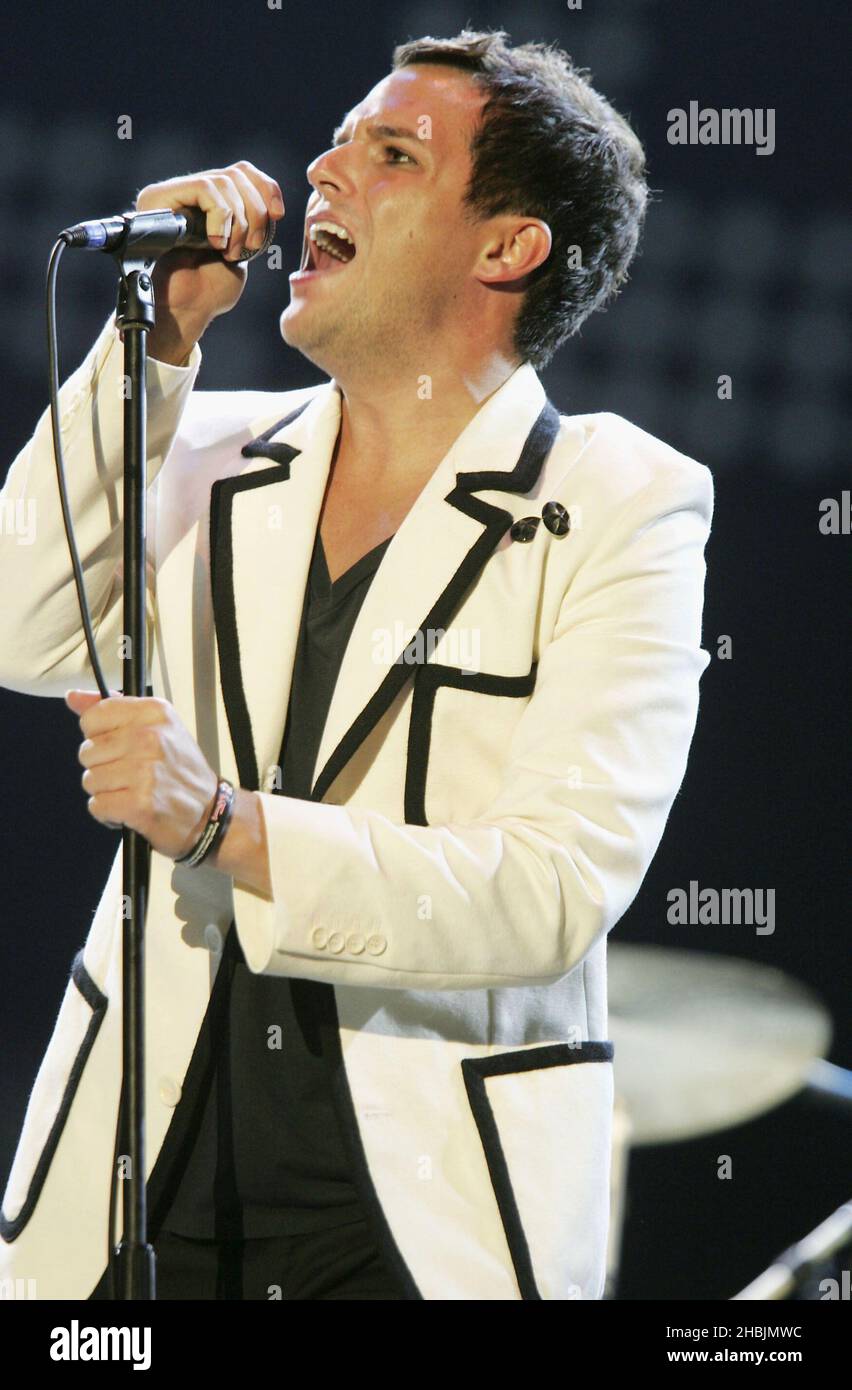 Brandon Flowers of The Killers performs live on stage at the first day ...