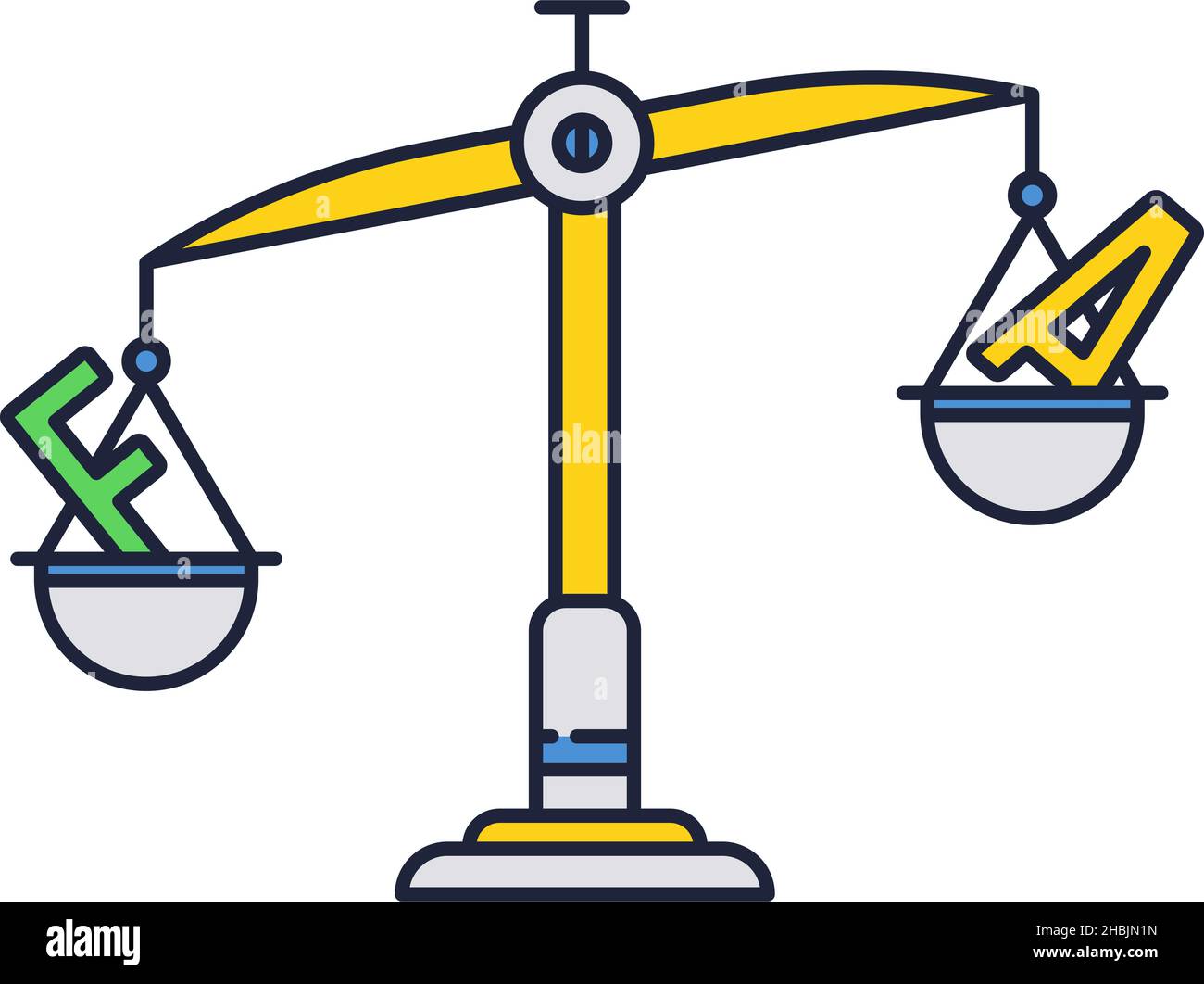 Double Pan Balance Labeled Parts