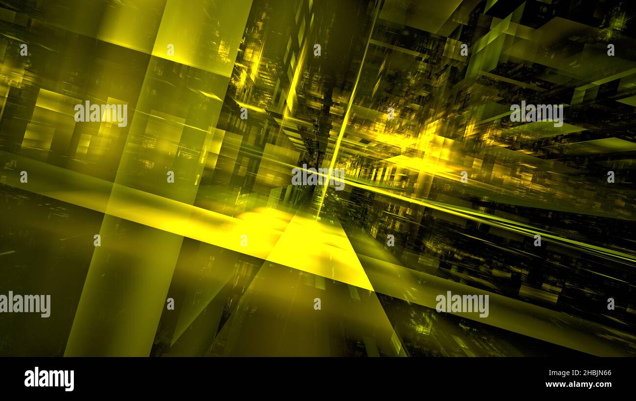 Modern technological digital office space, design of buildings and ...