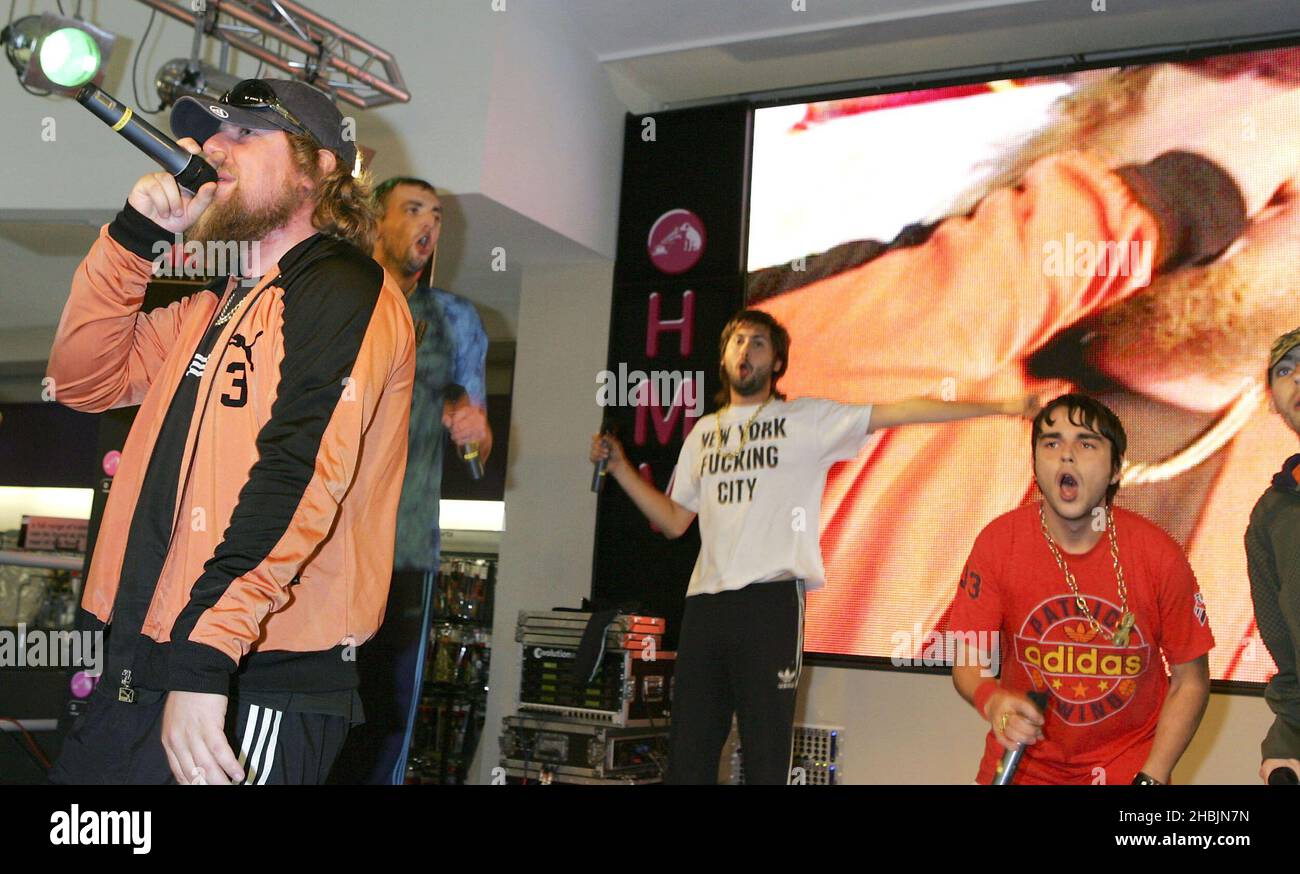 Welsh rap collective Goldie Lookin' Chain perform a showcase gig ...