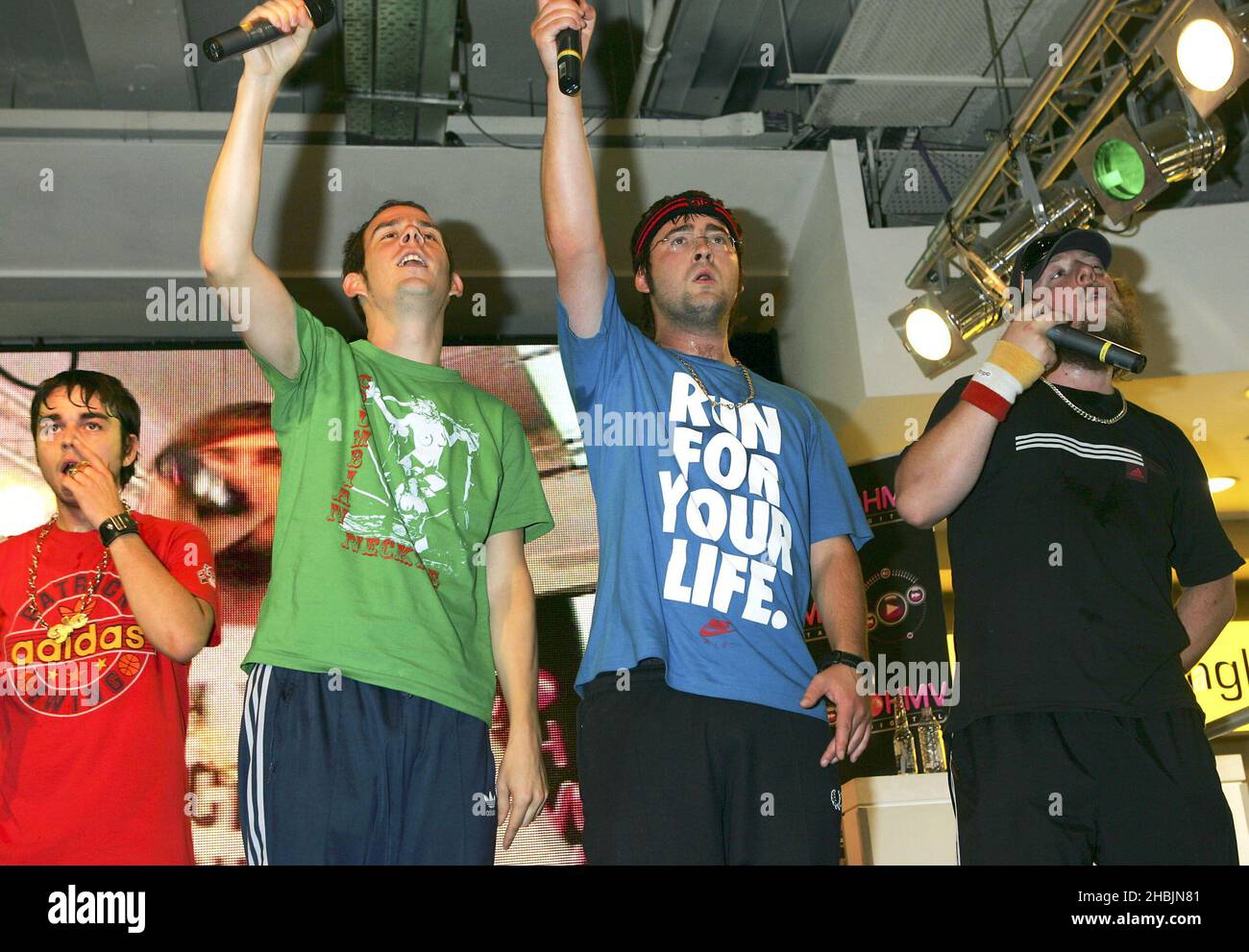 Welsh rap collective Goldie Lookin' Chain perform a showcase gig ...
