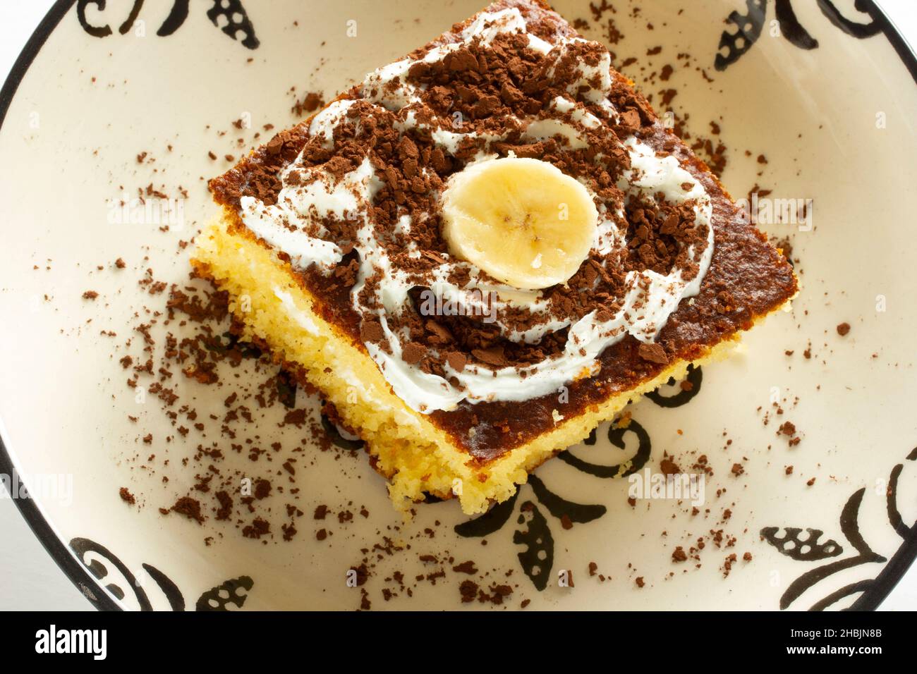 Traditional Turkish dessert with sherbet, Revani Stock Photo - Alamy