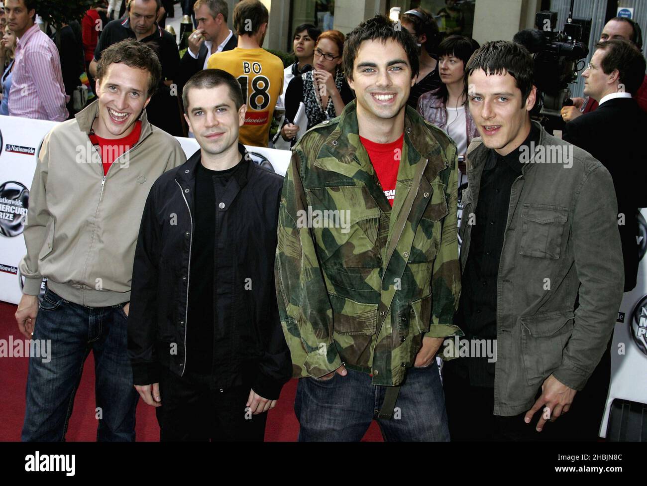 Go Team arrive at the 2005 Mercury Music Awards at the Grosvenor House ...