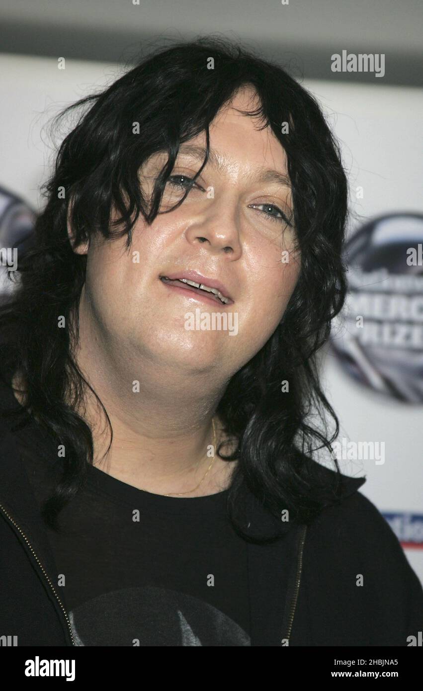 Anthony Hegarty of Anthony and the Johnsons poses in press room after ...