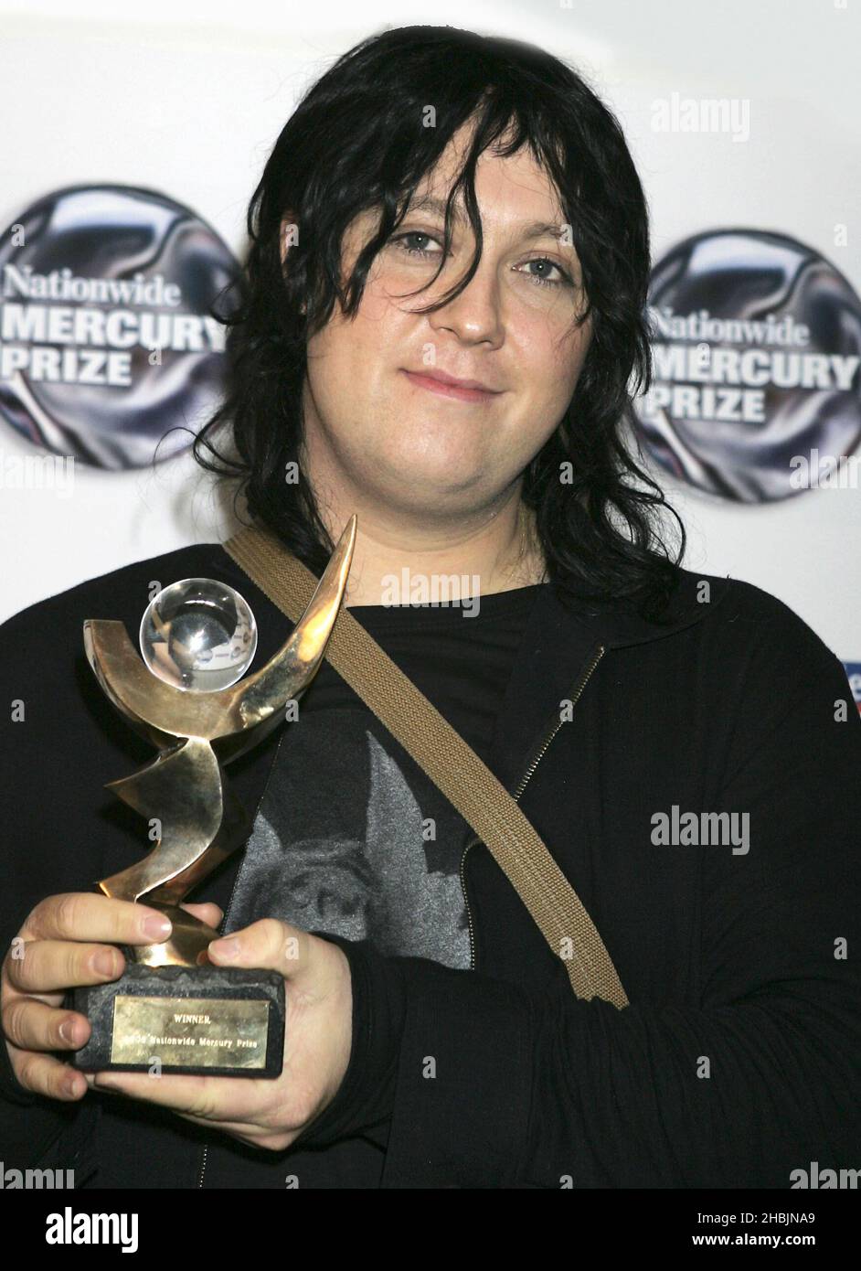 Anthony Hegarty of Anthony and the Johnsons poses in press room after ...