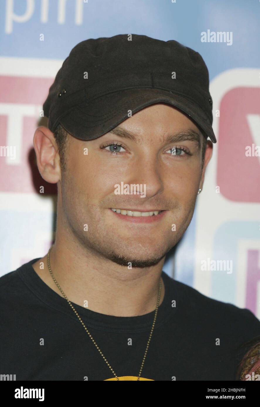 Kevin of Liberty X at an instore signing, Woolworths, Watford, London ...