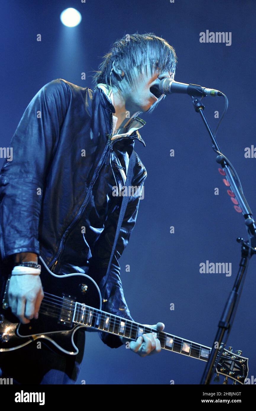 Danny Jones of Mcfly performs on stage at the Wembley Pavilion on ...