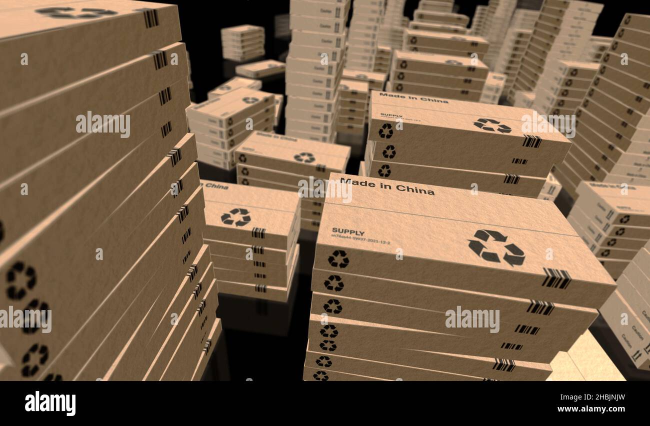 Made in China China box production line. PRC manufacturing and delivery ...