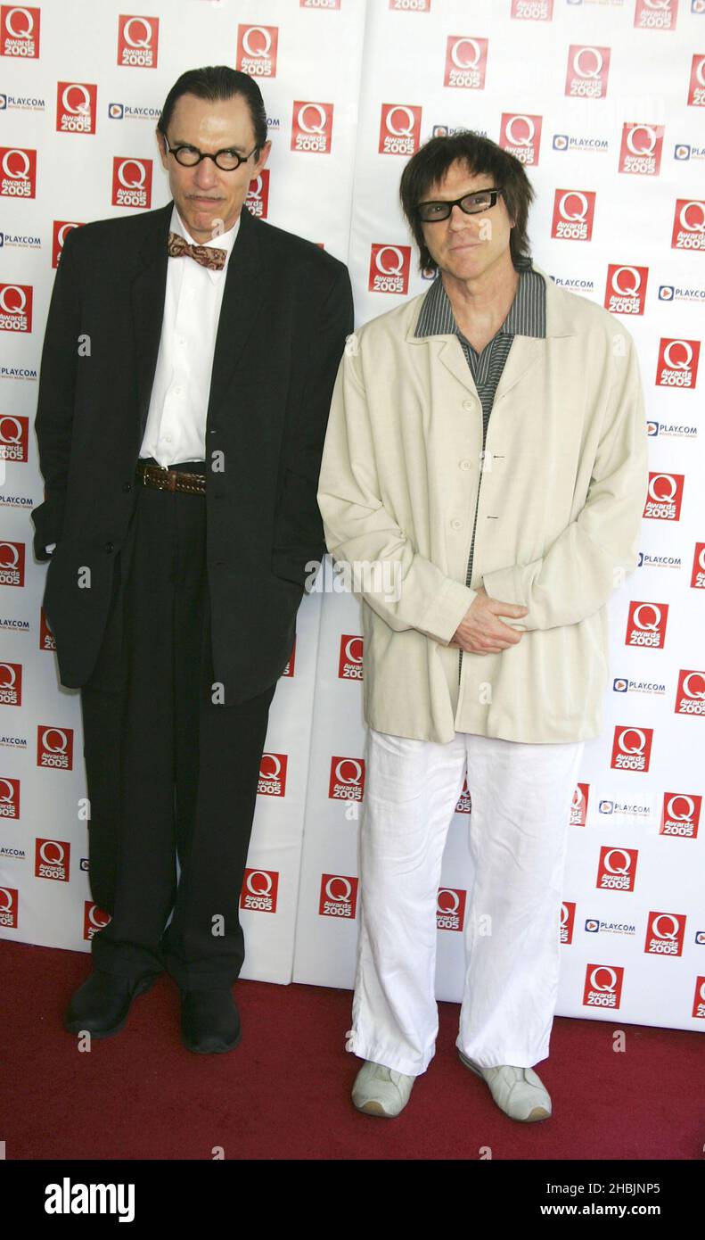 Ron Mael and Russell Mael of Sparks at the 2005 Q Awards, The Grosvenor ...