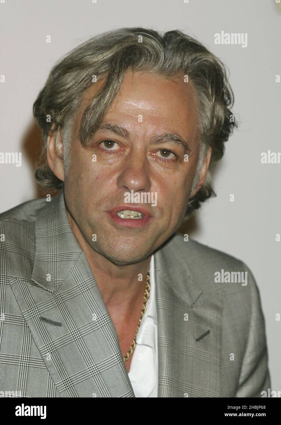 Bob Geldof attends the global premiere for the Live 8 DVD, featuring ...