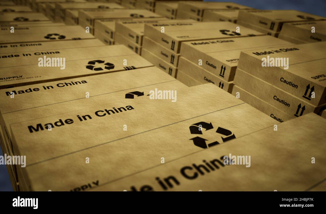 Made in China China box production line. PRC manufacturing and delivery ...