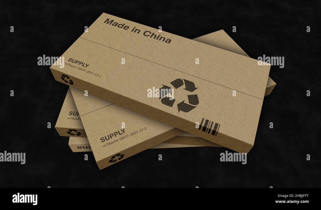 Made in China China box production line. PRC manufacturing and delivery ...