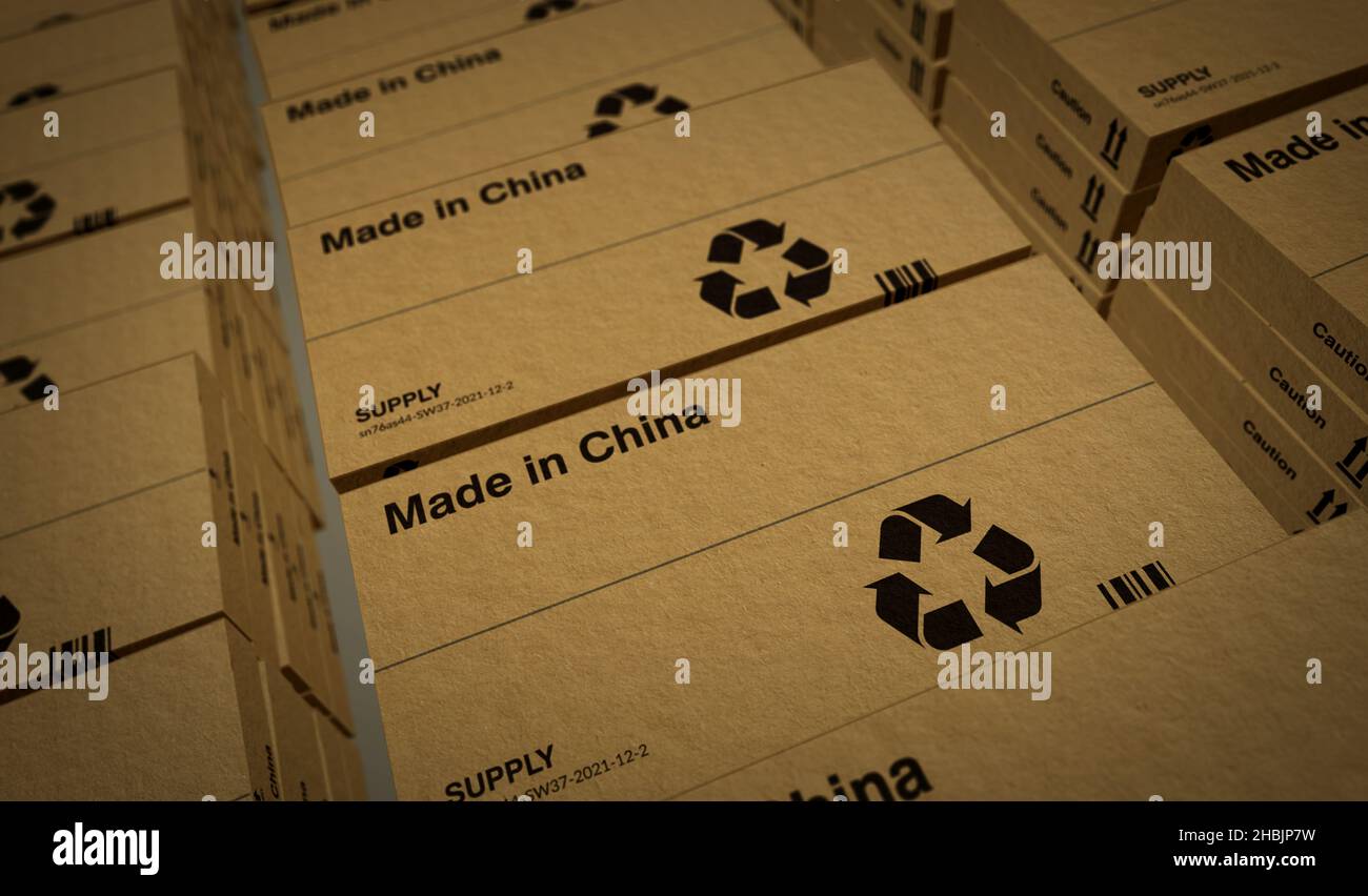 Made in China China box production line. PRC manufacturing and delivery ...