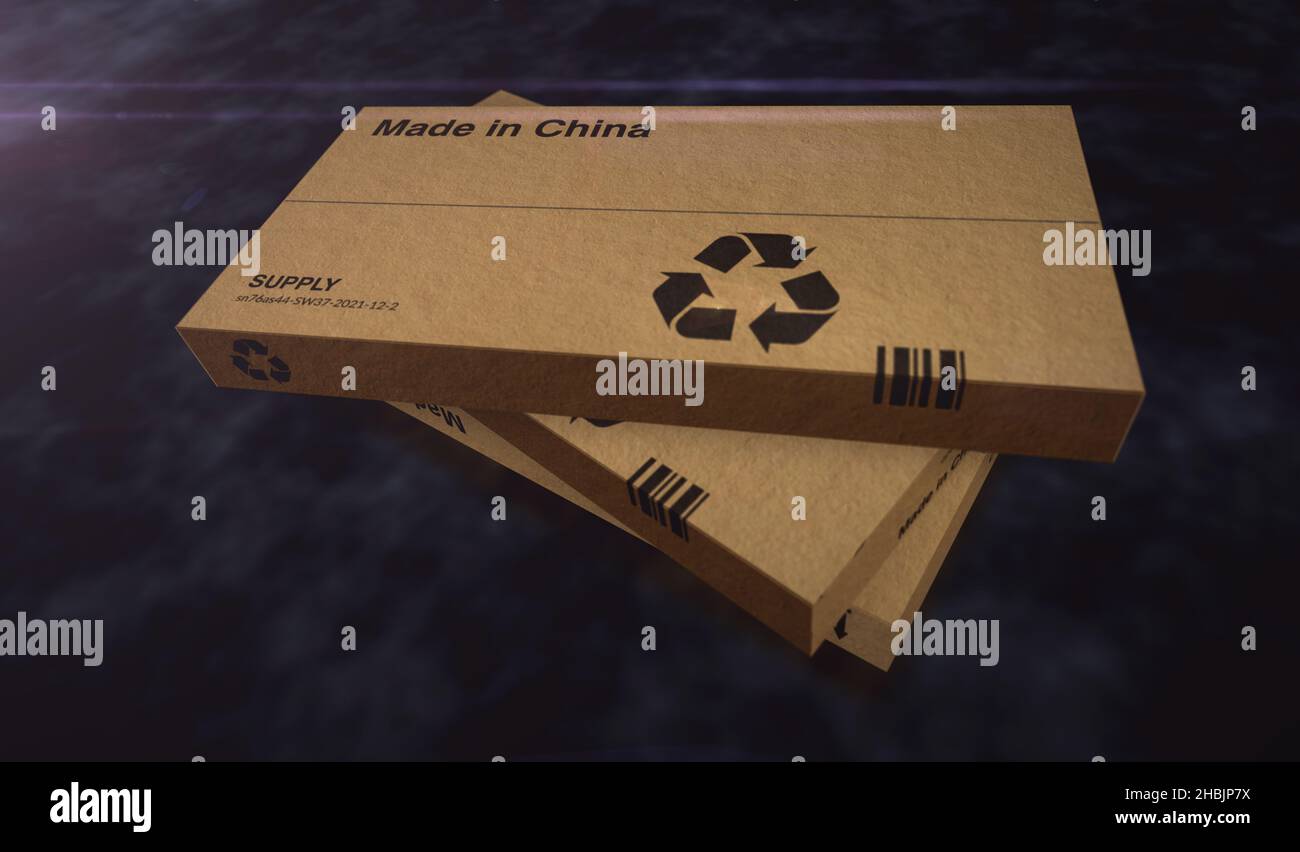 Made in China China box production line. PRC manufacturing and delivery ...