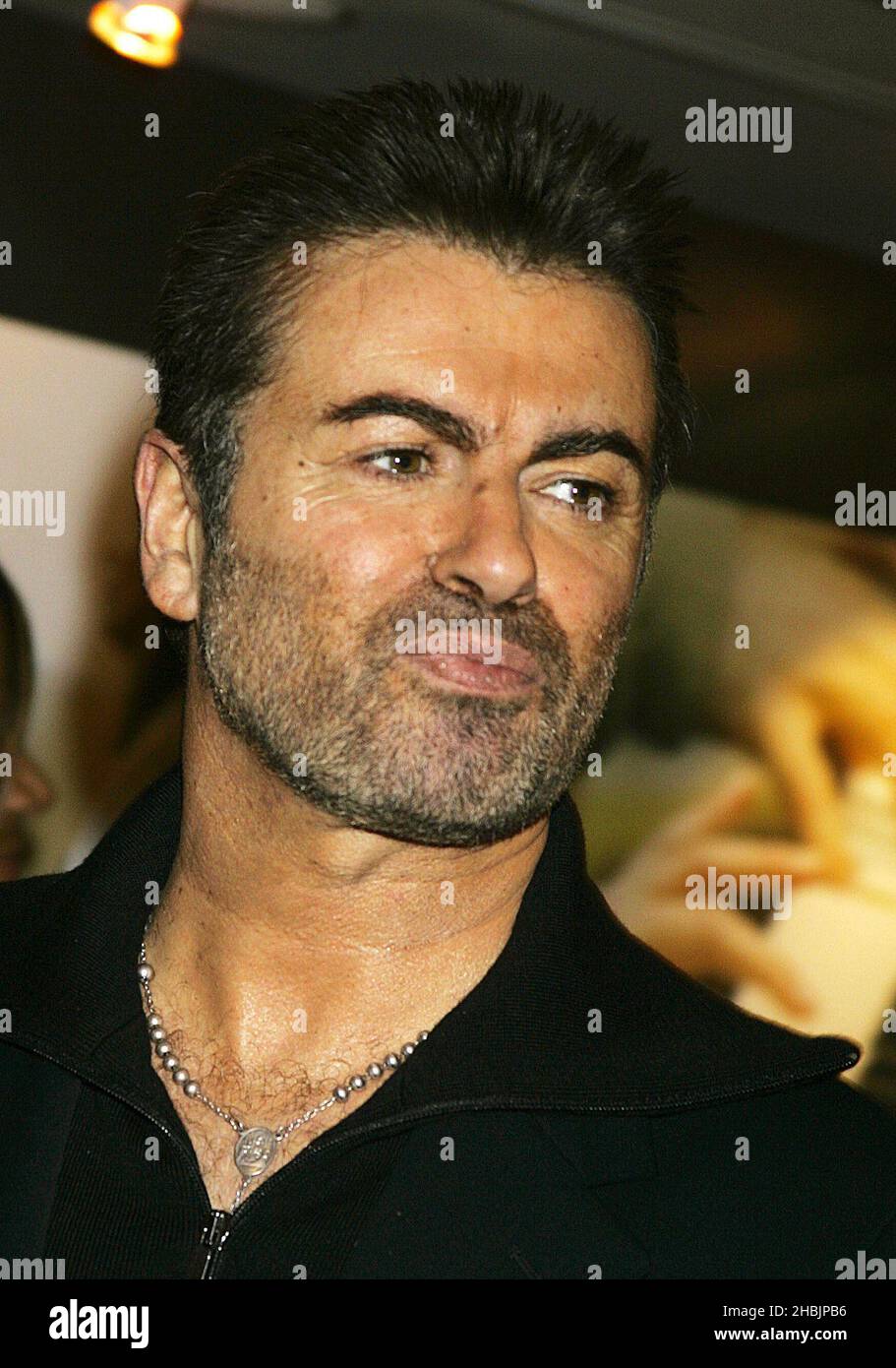 George Michael attending the Music Industry Awards at Grosvenor House ...