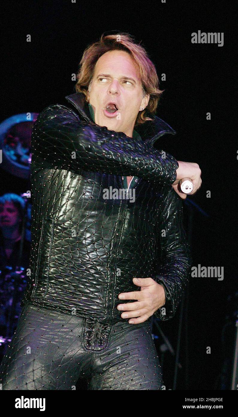 Dave Lee Roth formerly of Van Haalen performs live on stage at the ...