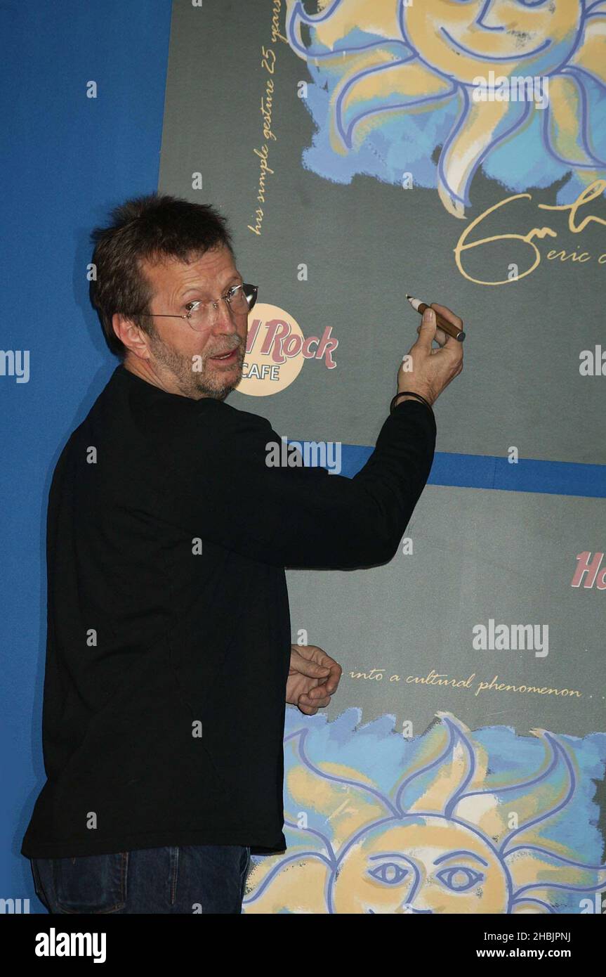 Eric Clapton legendary guitarist launches newest hard rock cafe ...
