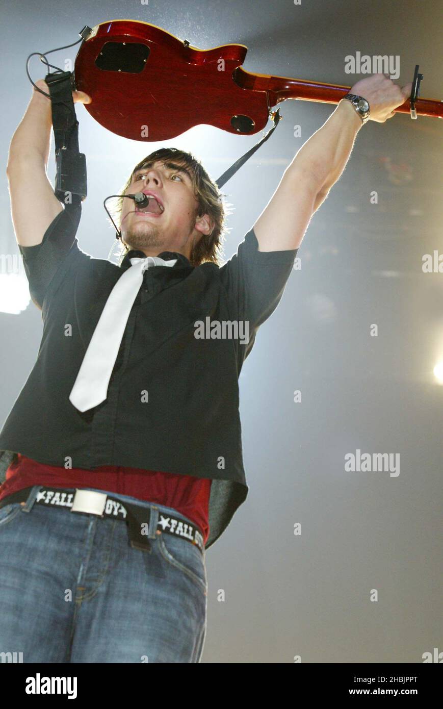 Busted performs on stage during the second night of their UK tour at ...