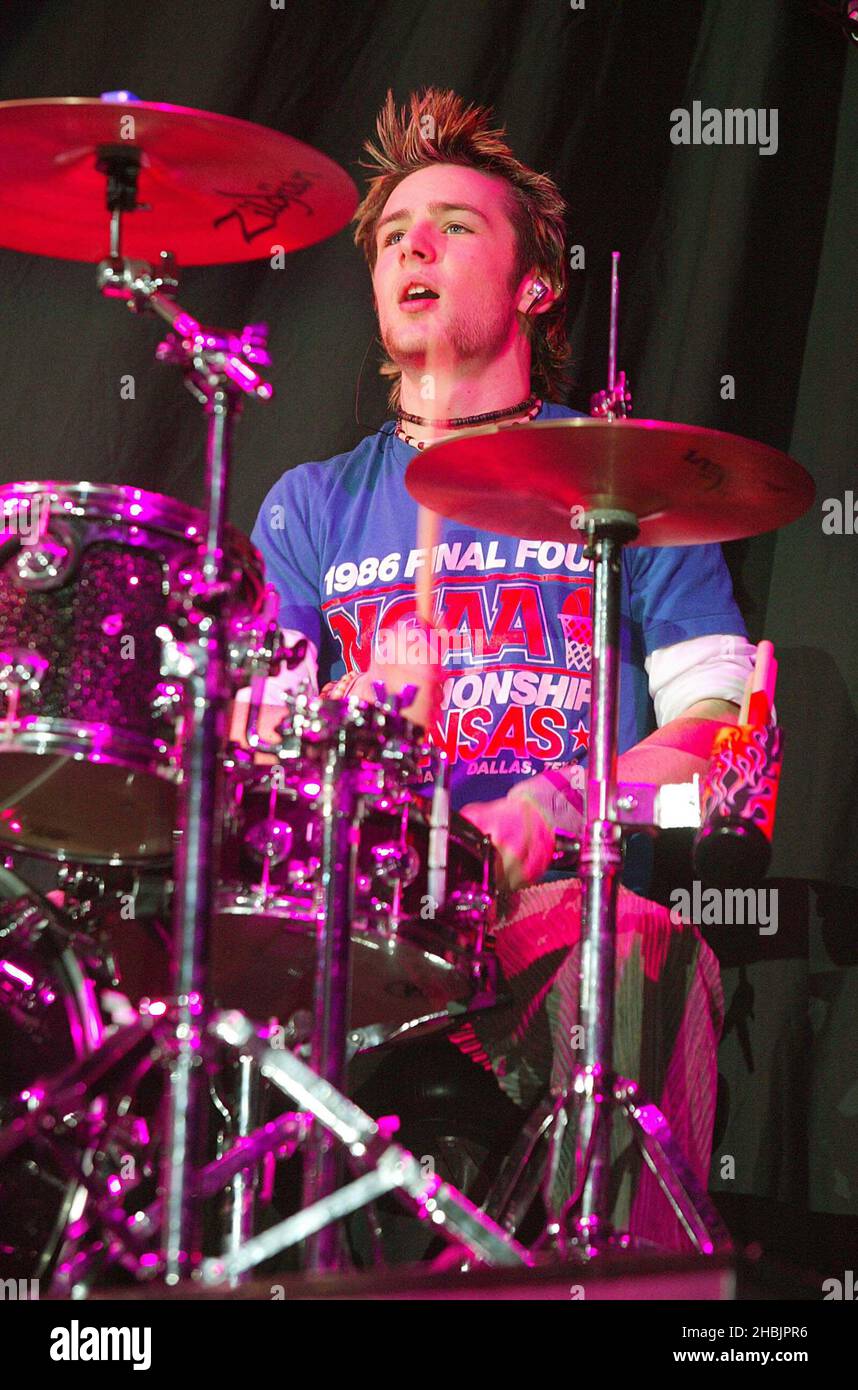 McFly Support Busted live in concert at Wembley Arena, London Stock ...