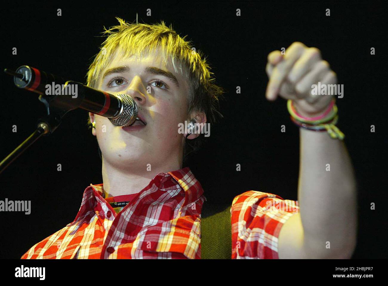McFly Support Busted live in concert at Wembley Arena, London Stock ...