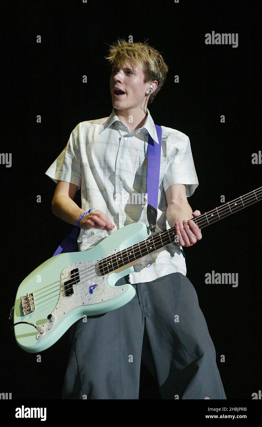 McFly Support Busted live in concert at Wembley Arena, London Stock ...