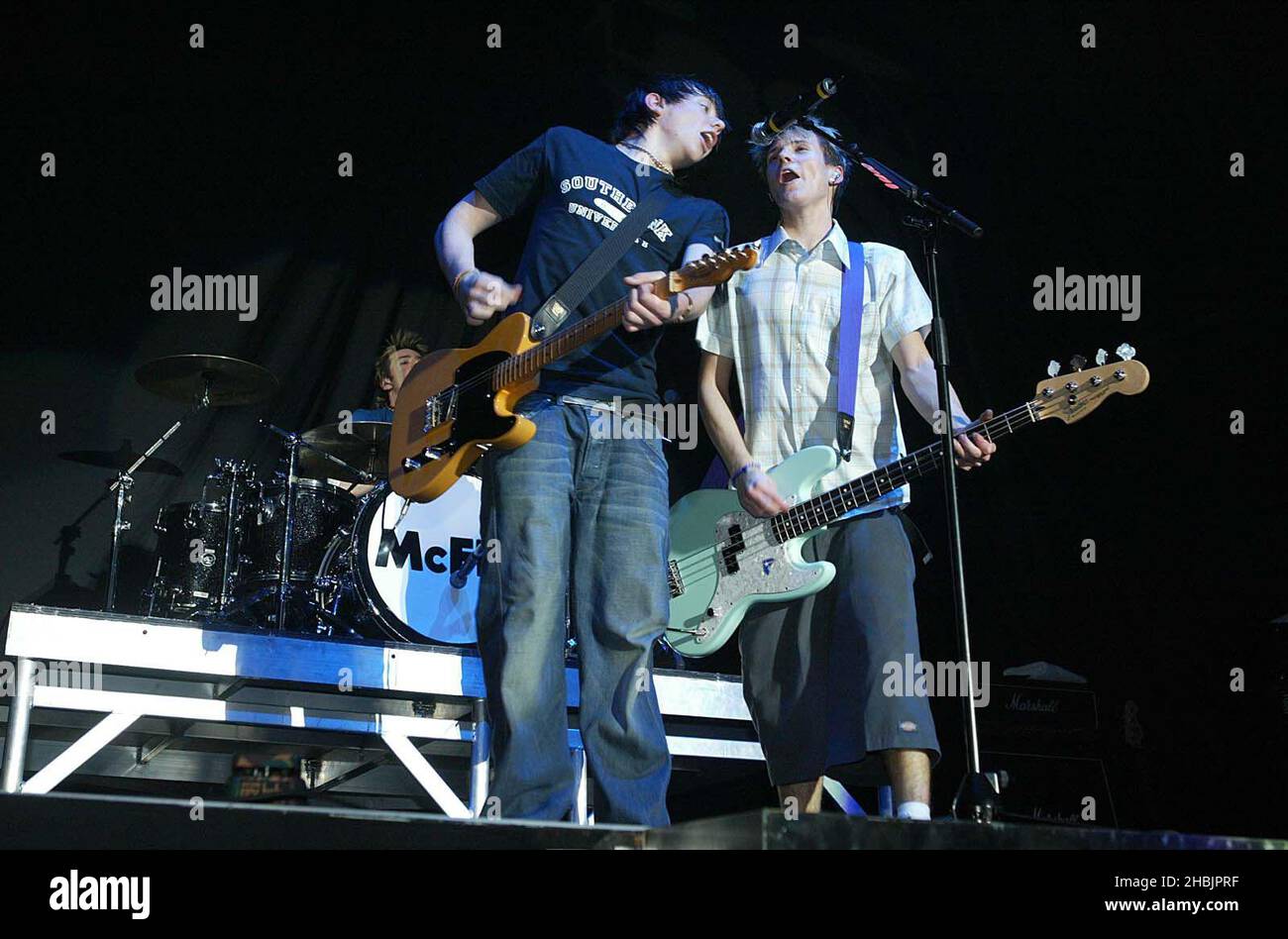 McFly Support Busted live in concert at Wembley Arena, London Stock ...