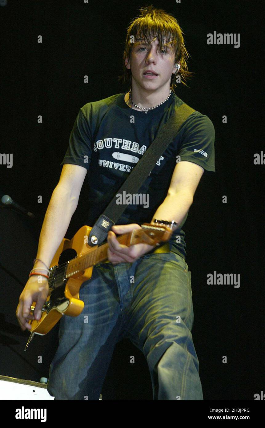 McFly Support Busted live in concert at Wembley Arena, London Stock ...