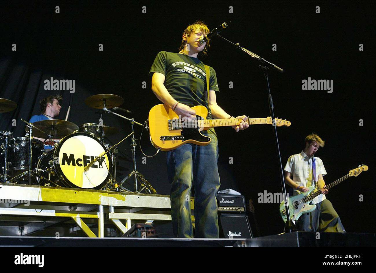 McFly Support Busted live in concert at Wembley Arena, London Stock ...