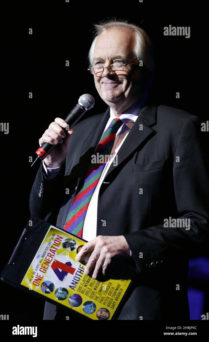 Tim Rice hosts at the One Generation 4 Another at the Royal Albert Hall ...